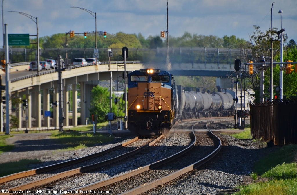 CSX 4848 makes it's way across Broad Blvd.